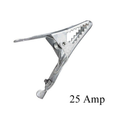 Home.smart 25 x Battery Crocodile Clips 25 Amp for Electrical Cable ...