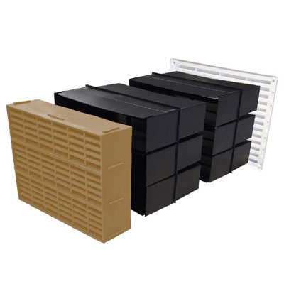 Home.smart 9" x 9" Extendable Combination Cavity Wall Sleeve Vent with ...