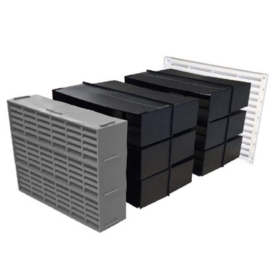 Home.smart 9" x 9" Extendable Combination Cavity Wall Sleeve Vent with ...
