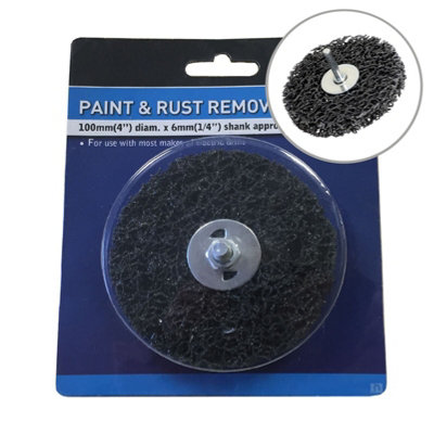 Home.smart Paint and Rust Remover 4" Drill Attachment Abrasive Wheel ...