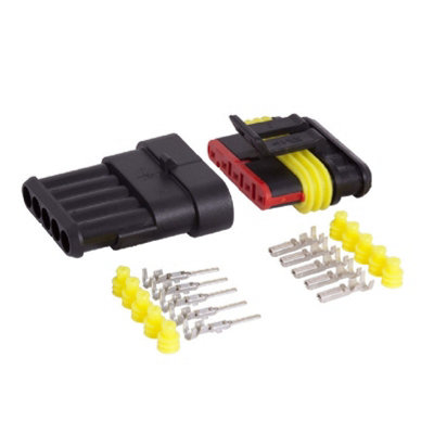 Home.smart Waterproof 5 Way Pin Electrical Wire Joint Superseal Connector