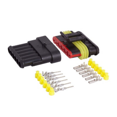 Home.smart Waterproof 6 Way Pin Electrical Wire Joint Superseal Connector