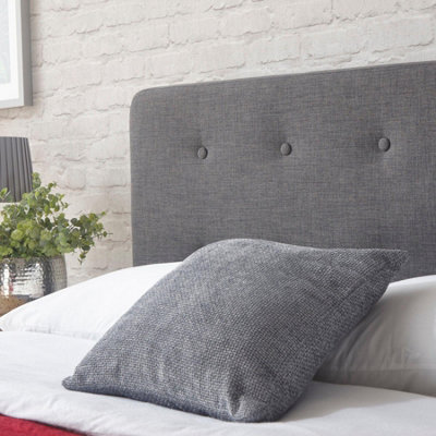 Home Source Ashbourne 4ft6 Double Bed Grey