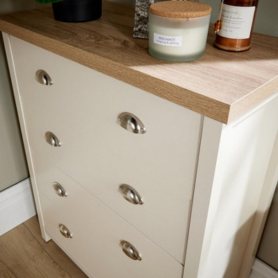 Home Source Avon 4 Drawer Chest Off White