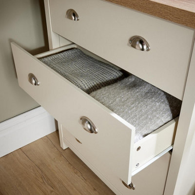 Home Source Avon 4 Drawer Chest Off White