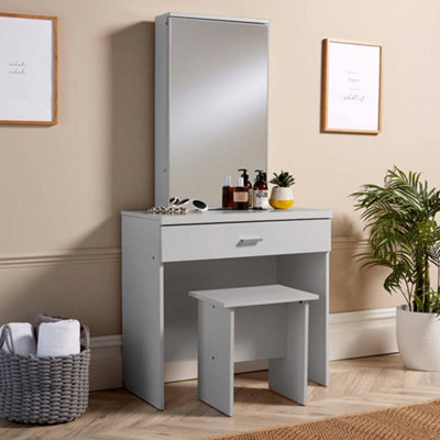 Home Source Berlin 1 Drawer Dressing Table Set with Sliding Vanity ...
