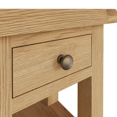 Home Source Copenhagen Fully Assembled Solid Wood with Oak Veneer 1 ...