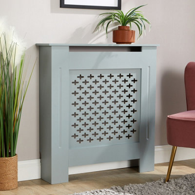 Home Source Crofton Small Grey Radiator Cover Unit | DIY at B&Q
