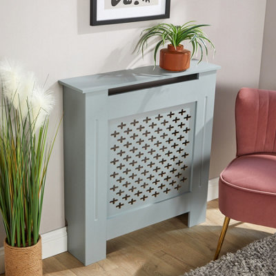 Home Source Crofton Small Grey Radiator Cover Unit