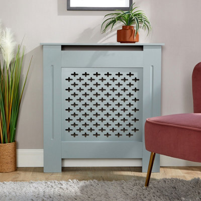 Home Source Crofton Small Grey Radiator Cover Unit