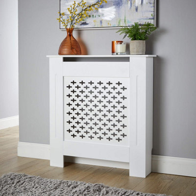 Home Source Crofton Small White Radiator Cover Unit