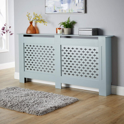 Home Source Crofton XL Grey Radiator Cover Unit