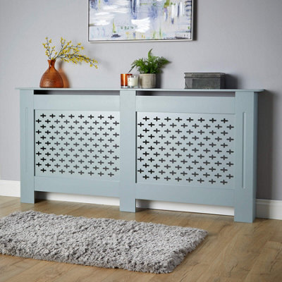 Home Source Crofton XL Grey Radiator Cover Unit