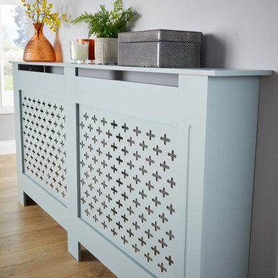 Home Source Crofton XL Grey Radiator Cover Unit
