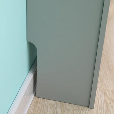 Home Source Crofton XL Grey Radiator Cover Unit