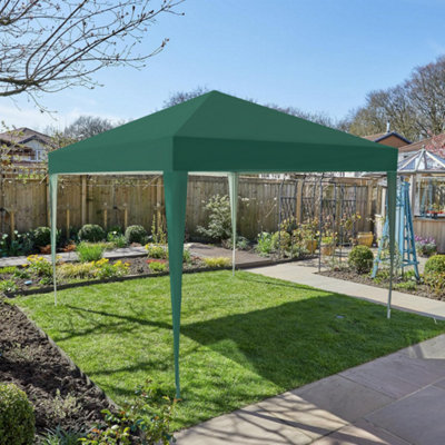 Home Source Easy Up Garden Outdoor 2m Gazebo Green