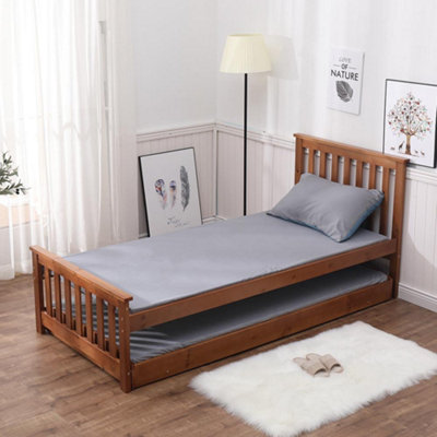 Home Source Florida Single Guest Bed with Trundle Caramel | DIY at B&Q