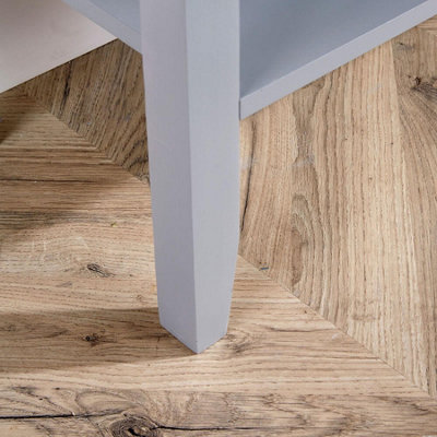 Home Source Garda 2 Drawer Hallway Console Table Grey