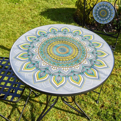 Mosaic bistro set b&q store