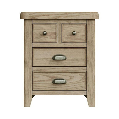 Home Source Holcombe Fully Assembled Solid Wood with Oak Veneer 4 ...