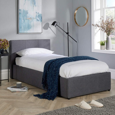 Home Source Horizon Single Side Lift Ottoman Storage Bed Frame