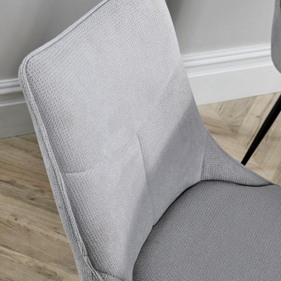 Home Source Odette Pair Dining Chairs Grey