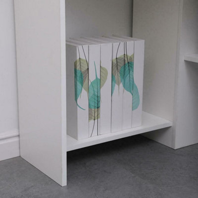 Home Source Wellington Compact Office Computer Corner Desk with Storage ...