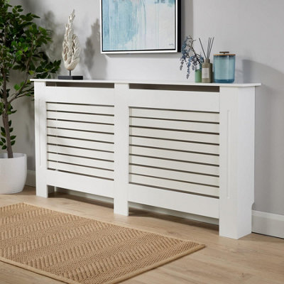 Home Source York Extra Large Radiator Cover White