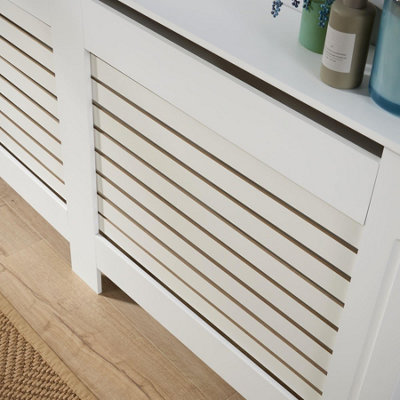Home Source York Extra Large Radiator Cover White