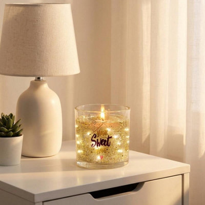 Home Sweet Home LED Gel Candle
