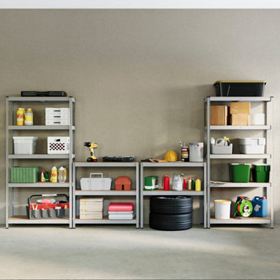 Home Vida Large Heavy Duty Adjustable Galvanised Steel Garage & Shed ...