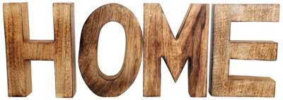 HOME Wooden Letters Sign