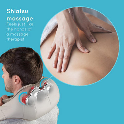 HoMedics Infrared Massager Shiatsu NMS 620H Neck Heat with 3 Speed Settings