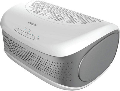 HoMedics TotalClean Desktop Air Purifier 360 Degree HEPA Filter Small Air Purifier 3 Speed Settings White