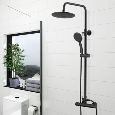 Homefast Bathrooms 3-spray pattern Thermostatic Mixer Shower Round ...