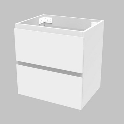 Homefast Bathrooms 500mm Bathroom Vanity Unit without Basin Matt White ...