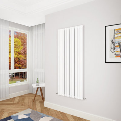 Homefast Bathrooms Designer Flat Radiator White 1600x680mm Single High ...