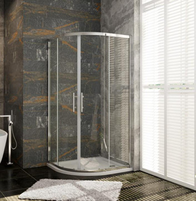 Homefast Bathrooms Luxury Chrome 800x800x1900mm Quadrant Shower ...