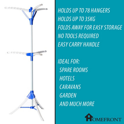 Homefront Clothes Rail Airer Drier Two Tier, Portable Clothes Horse ...