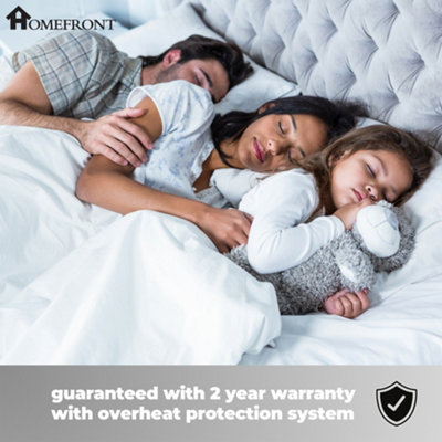 Homefront Electric Blanket King Size Dual Control, Built In Advanced ...