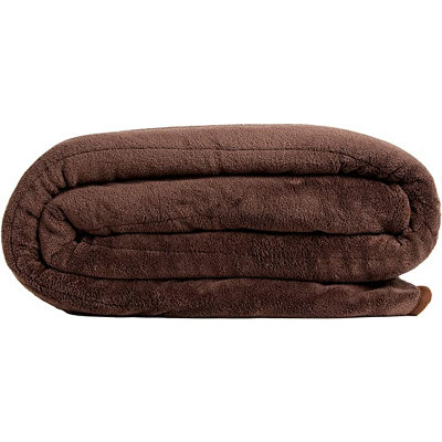 Homefront Extra Large Electric Heated Throw in Chocolate and Cream Easy ...