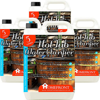 Homefront Hot Tub Water Clarifier - Transforms Dull & Cloudy Water Hot ...