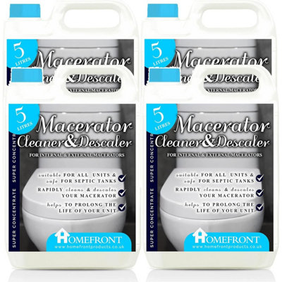 Homefront Macerator Cleaner & Descaler Cleans and Descales Internal and ...