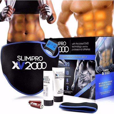 Homefront XV2000 Ab Toning Belt Abs Stimulator, Abdominal Obliques Slender Stomach Belly Muscle ...