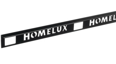 Homelux Black Gloss Straight Edge Tile Trim for tiles up to 9mm - Value ...