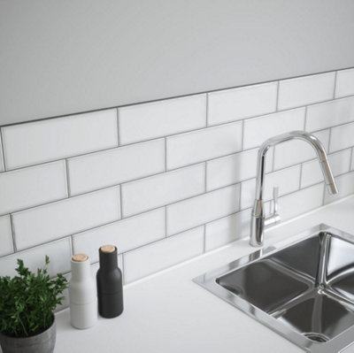 Homelux Grey Glitter Straight Edge Tile Trim for tiles up to 9mm ...