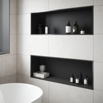 Homelux Industrial Hammered Straight Edge Tile Trim for tiles up to 9mm ...