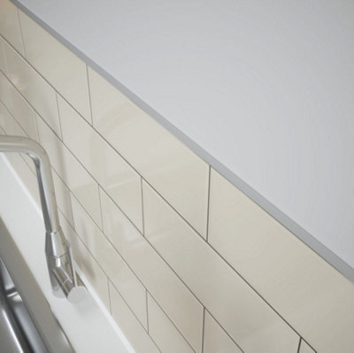 Homelux Silver Straight Edge Tile Trim for tiles up to 9mm - Value pack ...