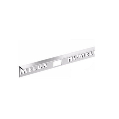 Homelux Straight Edge Profile Stainless Steel Effect Tile Trim 10mm 2.5m