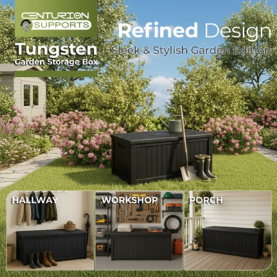 Homeology TUNGSTEN Black 450 Litre 119 Gallon Waterproof Extra Large ...